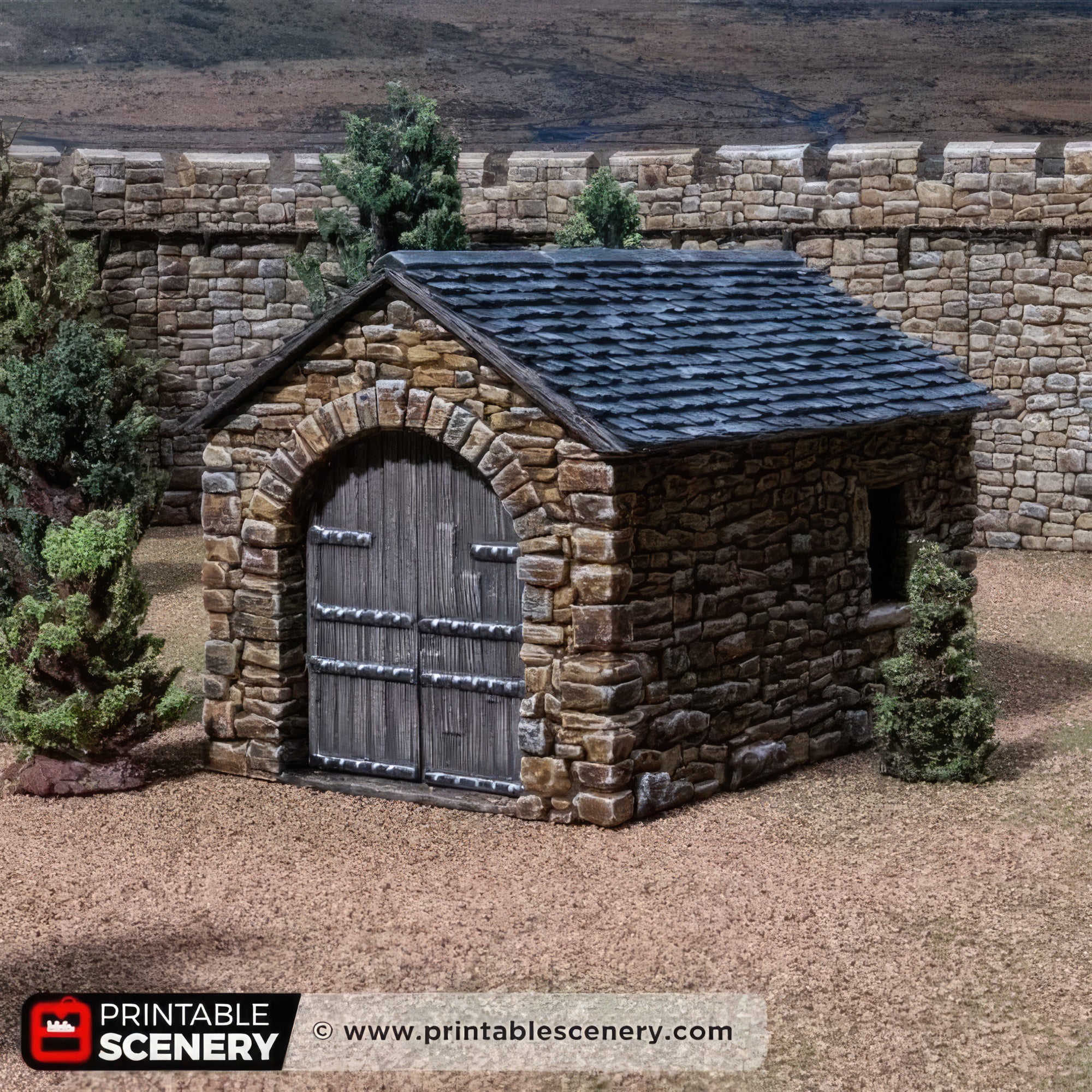 Castle Stone Barn – Smiley Badger's Tabletop Shop